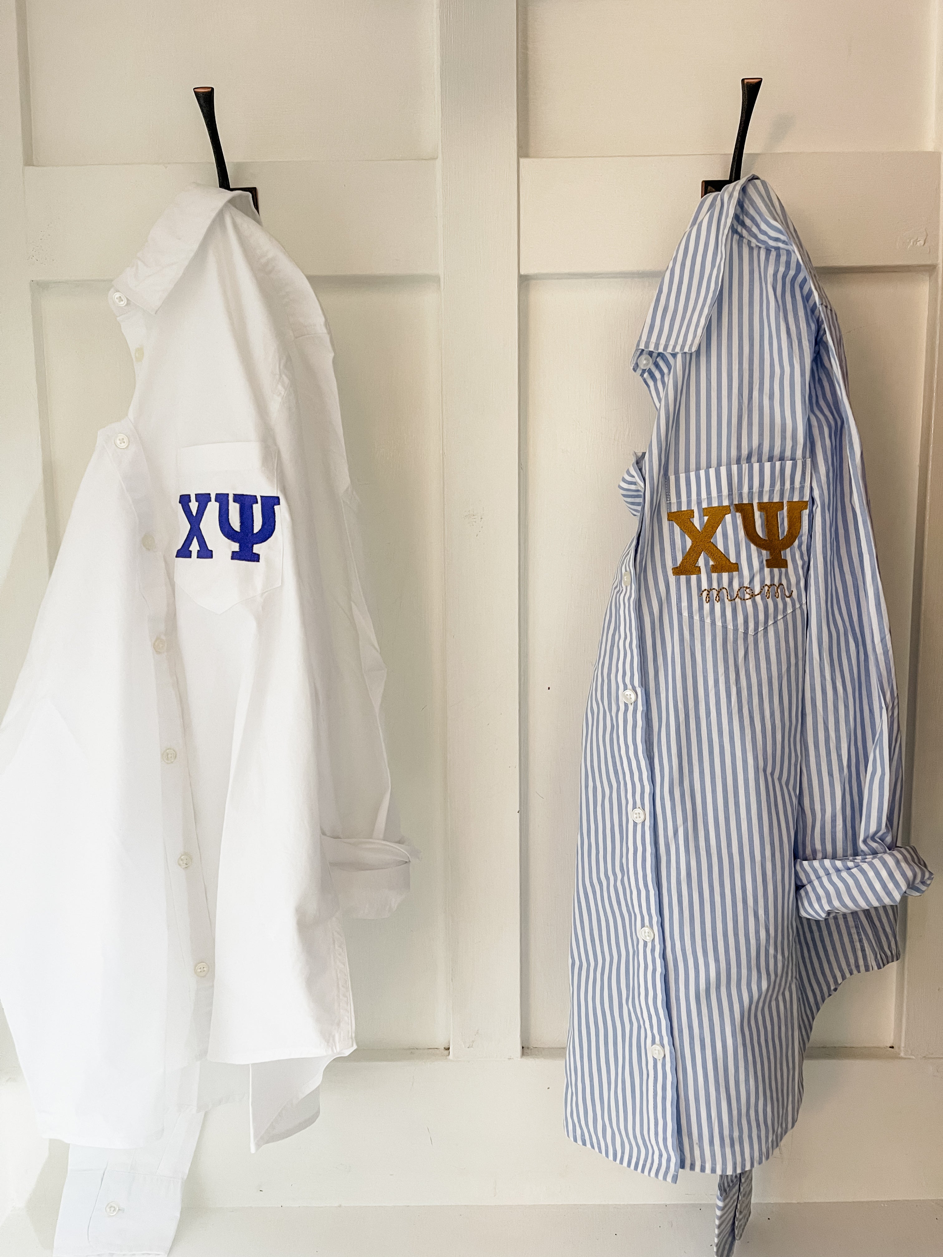 Preppy Oxford Shirt – Denver Monogram + Letterpress